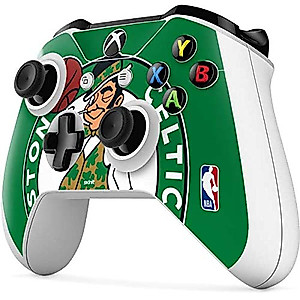 Skinit Decal Gaming Skin Compatible with Xbox One S Controller - Officially Licensed NBA Boston Celtics Large Logo Design