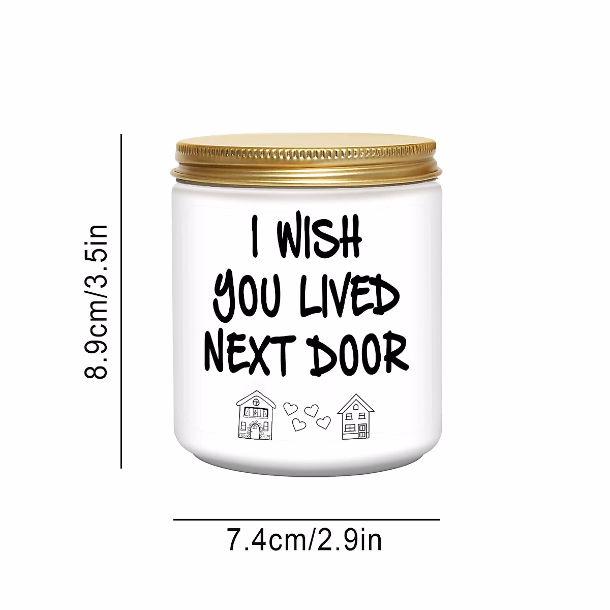 Candles Gifts for Women Unique Christmas Birthday Gifts for Best Friend Coworker Bestie Friendship Gifts for Women Going Away Gifts I Wish You Lived Next Door Gifts Lavender Scented Soy Candles