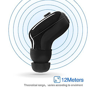 IP68 Professional Waterproof Wireless Bluetooth Earphone, Mini Wireless Bluetooth V4.2 Earbud Sport Headphone Sweat Proof Stable Fit in Ear Workout Headset for Underwater Sport Swimming Diving