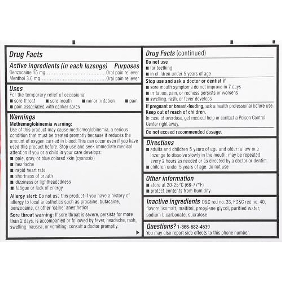 Cepacol Extra Strength Sore Throat Lozenges, Cherry 16ct