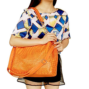 [Hot Lady] Hot Double Handle Leatherette Satchel Bag Handbag Purse