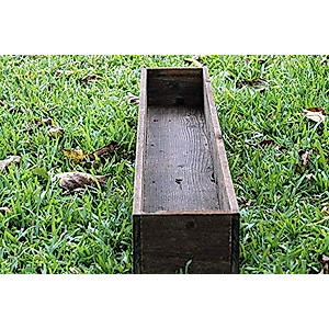 24" Rustic Planters Box (5-5.75"T - Tall Version)
