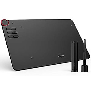 XPPen Deco 03 Wireless 2.4G Digital Graphics Drawing Tablet Drawing Pen Tablet with Battery-Free Passive Stylus and 6 Shortcut Keys (8192 Levels Pressure) 10x6 Inches