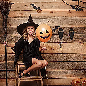 Ella & Emma Wall Mounted Mini Coffin Bat Decor Key Holder, Gothic House Decor, Can Be Used as a Towel, Mug Holder, Gothic Room Decor, Wood Key Hook, Key Hanger, Hanging Wooden Hooks (Pack of 2)