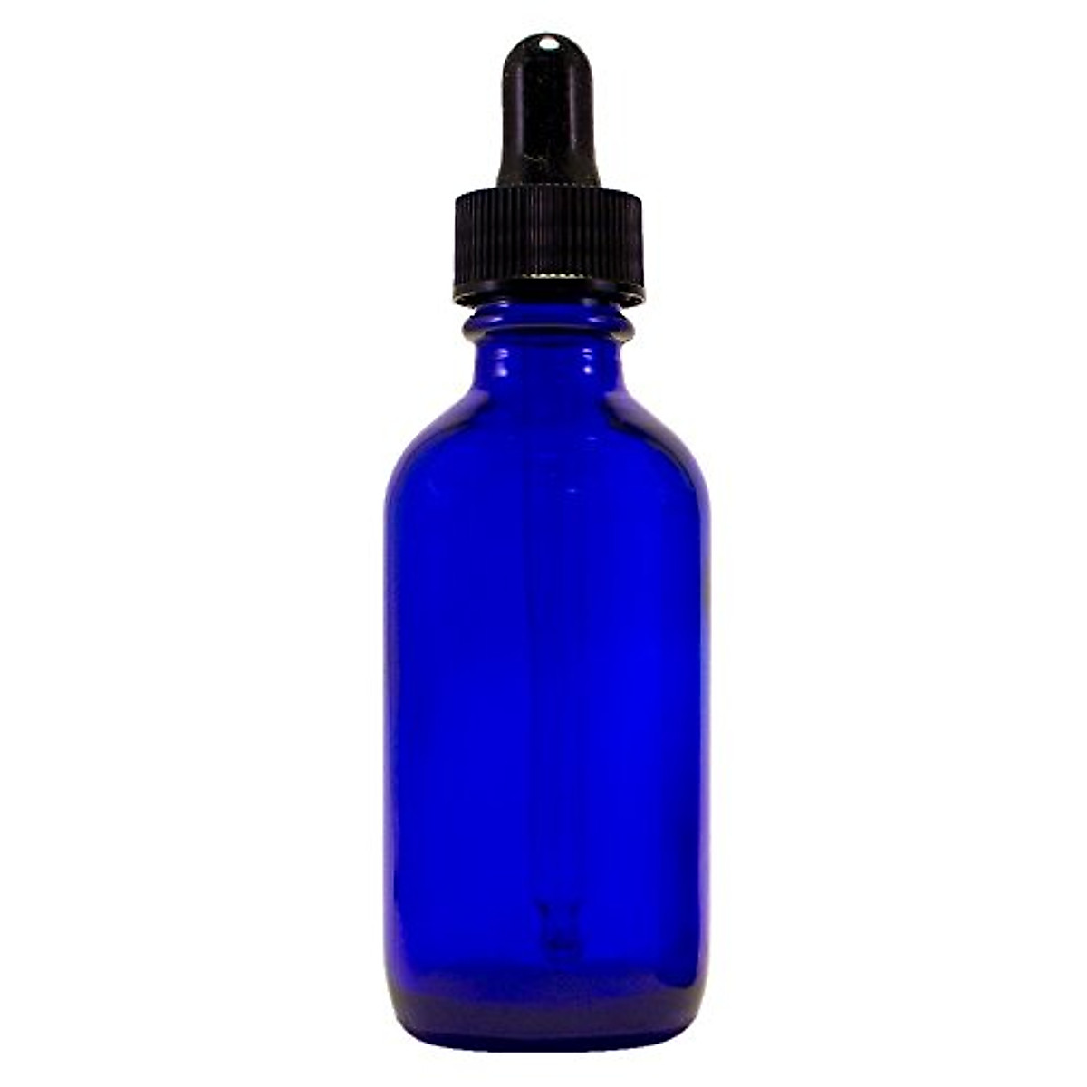 Premium Vials B37-6 Cobalt Glass Bottles for Essential Oils with Glass Eye Droppers, 2 oz Capacity, Blue (Pack of 6)