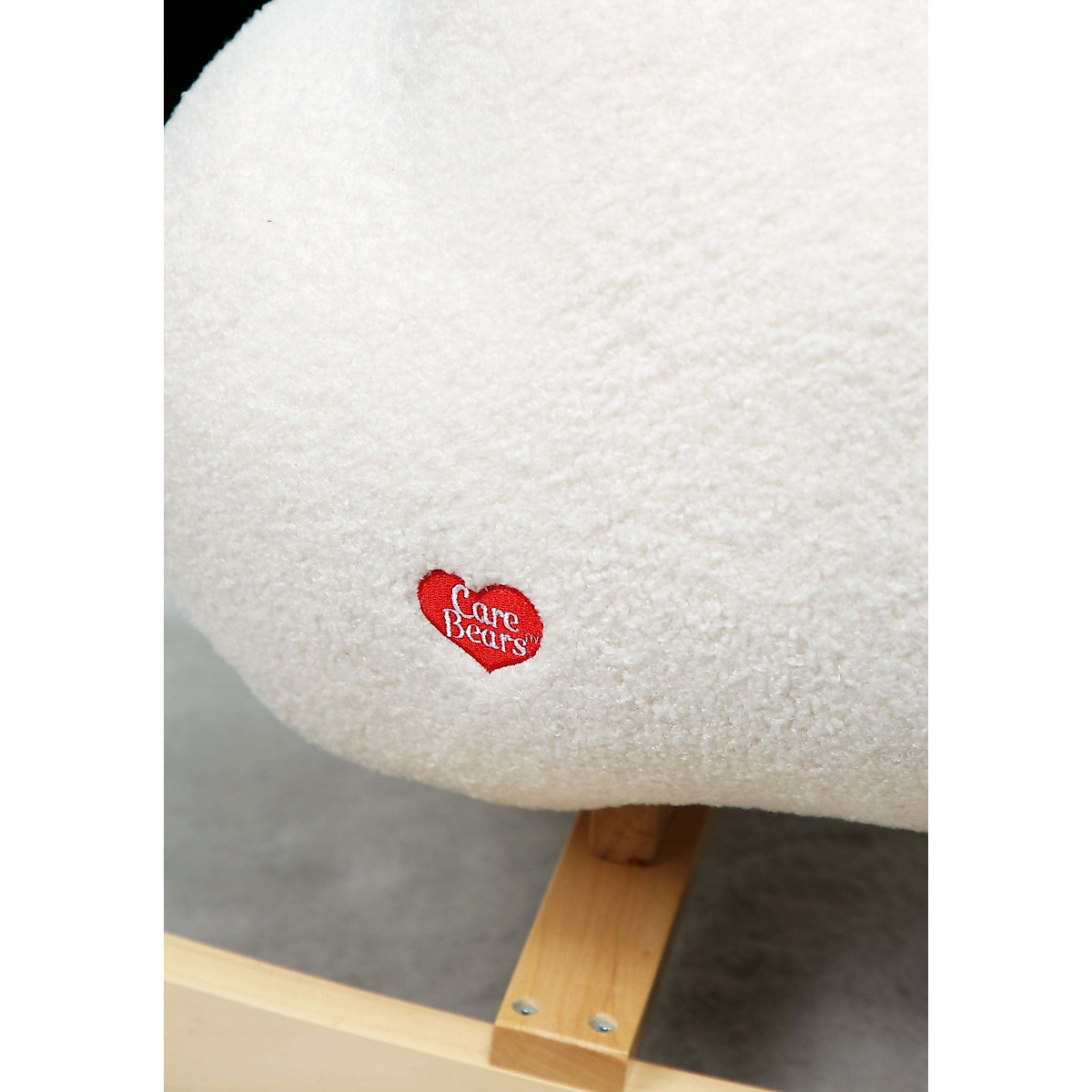 Children's Care Bears Cloud Rocker | Foam and Polyester Rocking Horse with Wooden Frame, Rockers, and Grips