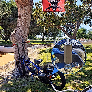 Anley Quick Release Flag Pole Holder - Stainless Steel Flag Stand for 5/16" Pole - Outdoor Weather Resistant ATV, Motorcycle, UTV Flagpole Support