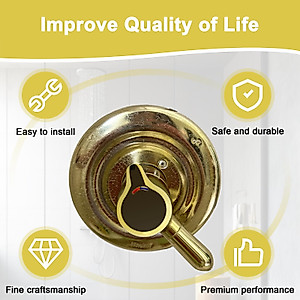 RP28595PB Shower Handle Replacement for Delta Shower Faucet, Shower Parts Replacement Compatible with Delta RP28595 Shower Knob Replacement