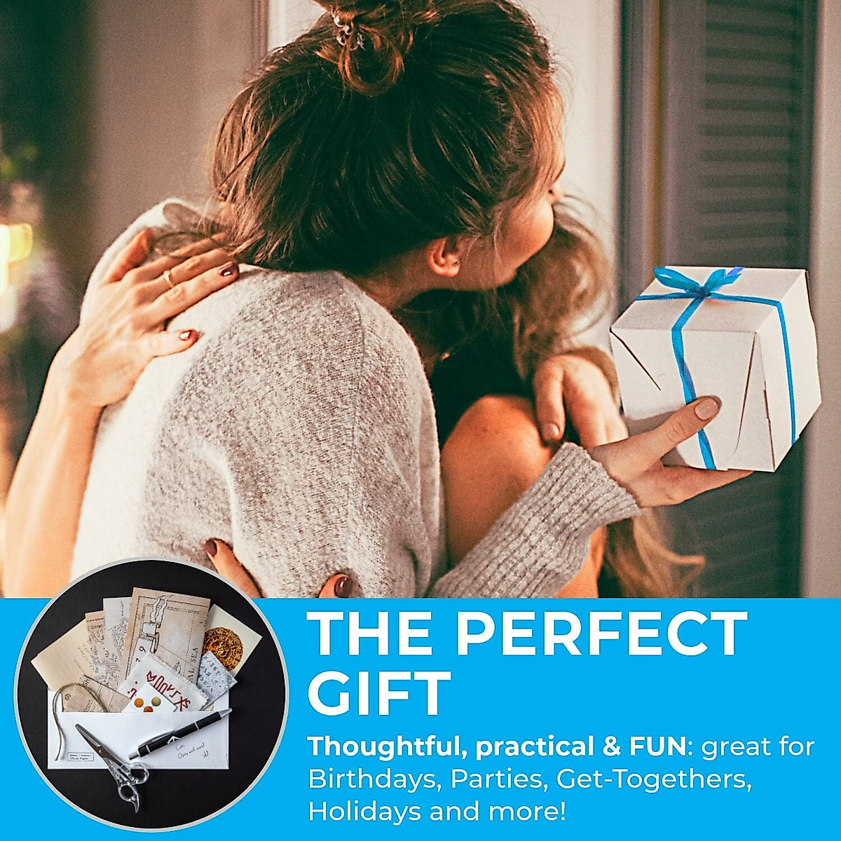 Escape Mail - Escape Room Game | Escape Room Kit, Family Escape Room Game | Ages 15+, 1-4 Players | Mail Game | DIY Escape Room | Fun Adults & Teens Mystery Game - Standard - Episode 1