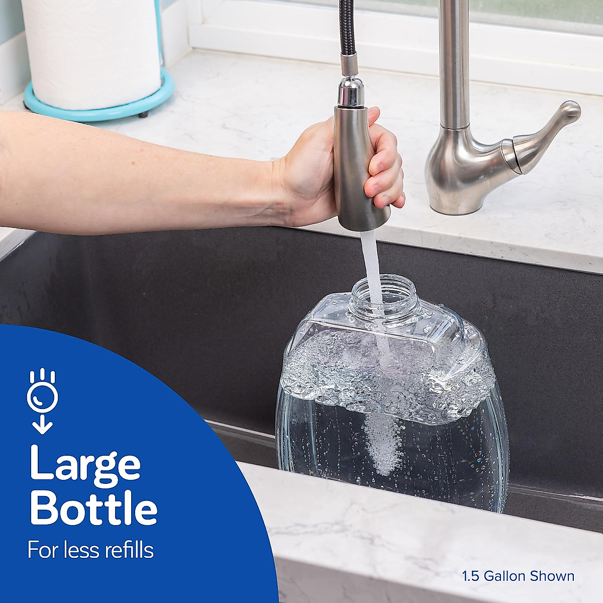 Petmate Pet Cafe Waterer Cat and Dog Water Dispenser 4 Sizes, 3 GAL, Pearl Tan