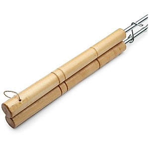 Hamburger Campfire Iron - Pre-Seasoned Handheld Round Burger Grill By Old Mountain