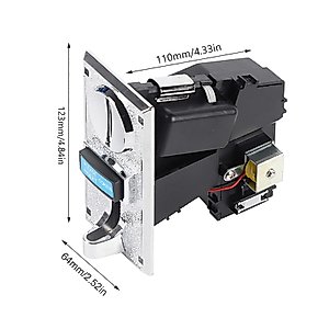 Sluffs Coin Pusher Machine, Coin Operated Washer and Dryer,Multi Coin Acceptor Selector Slot for Arcade Game Mechanism Vending Machine
