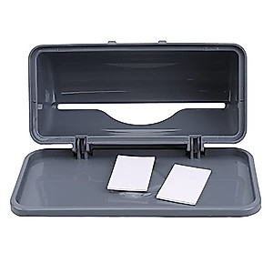 WYBF KinAndKen Wall Mounted Trash Bags Holder Storage Box Multi-Purpose Garbage Bag Dispenser Storage Box for Bathroom Kitchen, Gray