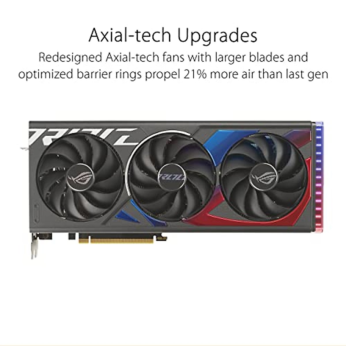 ASUS ROG Strix GeForce RTX™ 4060 Ti OC Edition Gaming Graphics Card (PCIe 4.0, 8GB GDDR6, DLSS 3, HDMI 2.1, DisplayPort 1.4a)