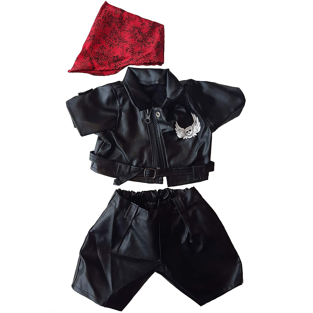 Easy Rider Biker Outfit Teddy Bear Clothes Fits Most 14" - 18" Build-a-bear and Make Your Own Stuffed Animals