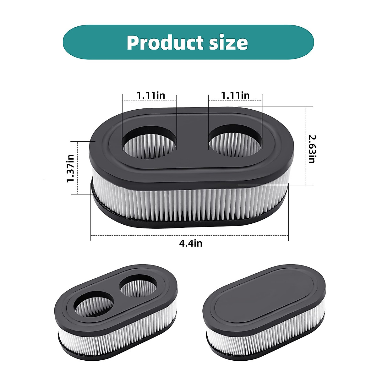 Generic startzeal 593260 Mower Air Filter Replacement 4247 5432 625 09P00 09P702 550E 500EX 550EX 575EX Mower Series Engine