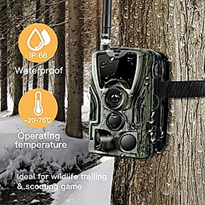 Happyyami Action Cam Hunting Camera Wildlife Night Camera Trail Camera Scouting Camera for Wildlife Monitoring Action Camera