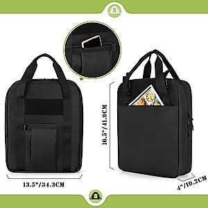 HODRANT Hanging Camp Utensil Organizer with Towel Paper Holder, Portable Camping Kitchen Cookware Bag for Knives, Forks, Spoons & More, Outdoor Cooking Tools Storage Box for Travel & Hiking, Bag Only