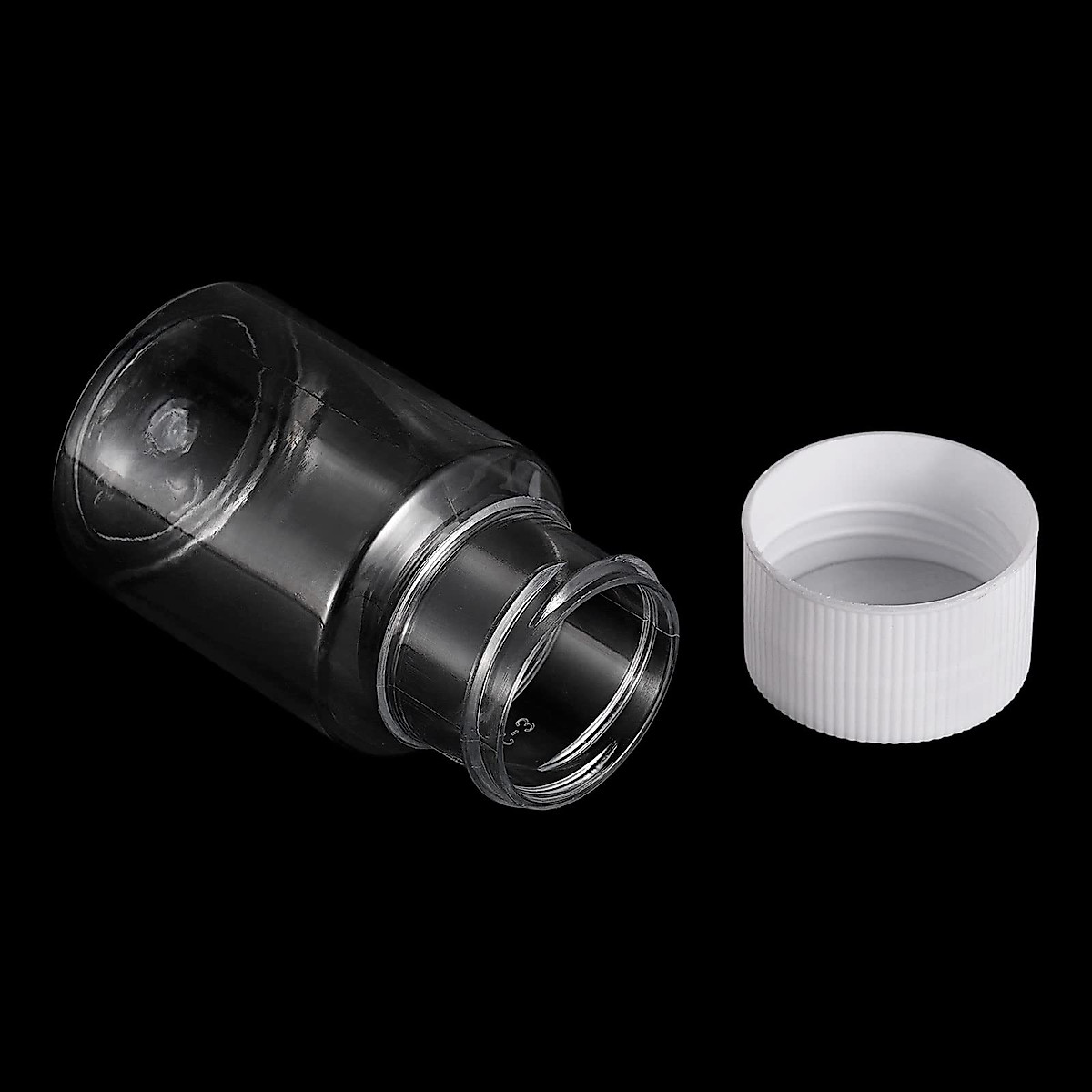 uxcell Plastic Lab Chemical Reagent Bottle 20ml/0.7oz Wide Mouth Sample Sealing Liquid Storage Container 10pcs