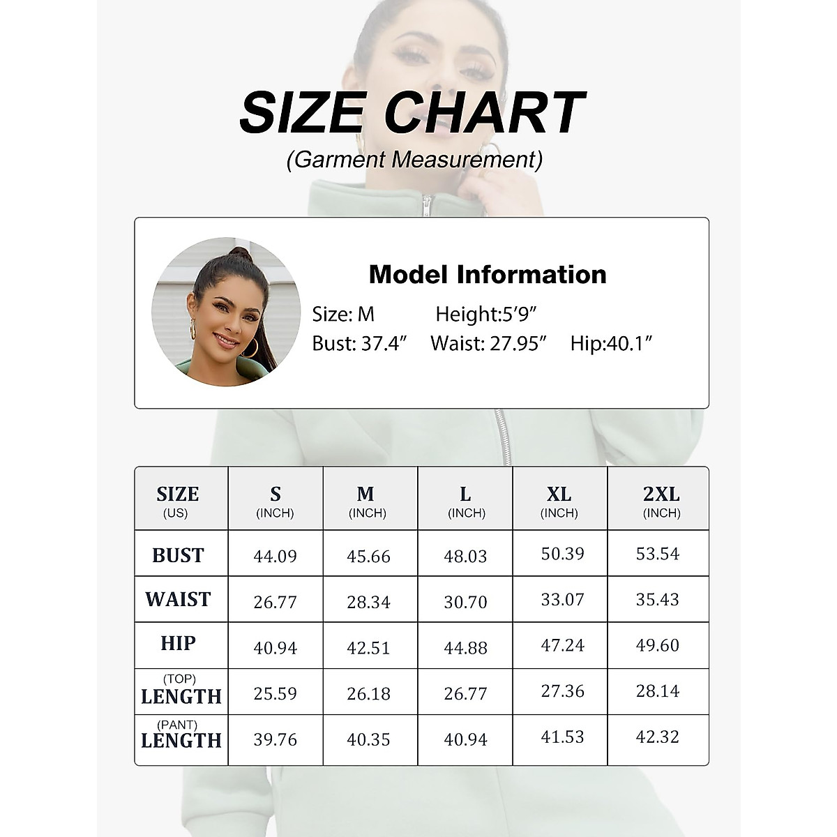 Kissonic Womens Two Piece Outfits Tracksuit Sets Half Zipper Fleece Joggers 2 Piece Long Sleeve Sweatshirts Jogger Pant(Black-L)