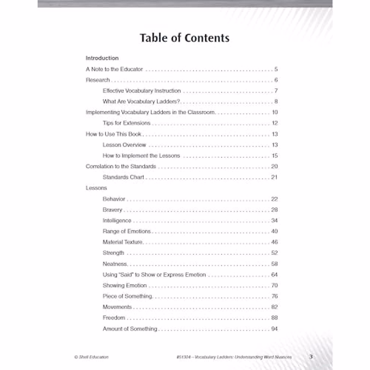 Vocabulary Ladders: Understanding Word Nuances Level 5