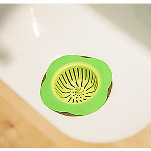 Evri-Sink Sink Strainer with Large Wide Rim, Tool for Kitchen Sinks, Fits Most Standard Kitchen Sinks, Offered a Set of Two, Colors May Vary