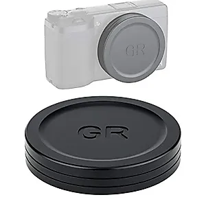 JJC LC-GR3 Metal Lens Cap for Ricoh GR III GR IIIx and GR II Camera, Ricoh GR III Lens Cap, Lens Cap for Ricoh GRIII GR IIIx GRII, Made of Premium Aluminium Alloy