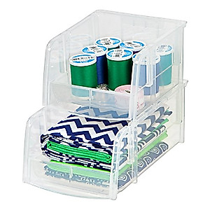 IRIS USA S Clear 12PK IRIS Small Bin