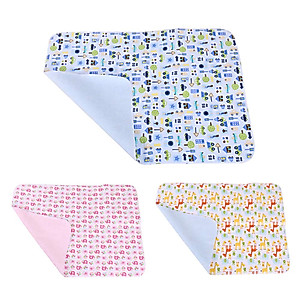 Kakalote Baby Changing Pad Portable Changing Mat Pink Elephant 30x45CM Travel Baby Changing Mat Waterproof Diaper Changing Pad Washable Reusable Breathable Mattress Pad for Newborn Infant Girls Boys