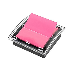 Mr. Pen- Pop Up Note Dispenser, 3"x 3", Black, Sticky Note Dispenser, Sticky Note Holder for Desk, Self-Stick Note Pad Holders, Sticky Note Pad Holder, Sticky Notes Holder for Desk
