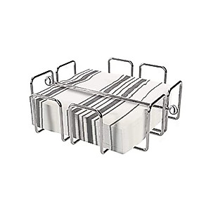 LEVIMETREE Flat Napkin Holder for Table-Kitchen Napkin Dispenser Serviette Holder Kitchen & Dining Room Décor, Decorative Clear Cocktail Napkin Kitchen Décor Napkin Holder for Dining Table