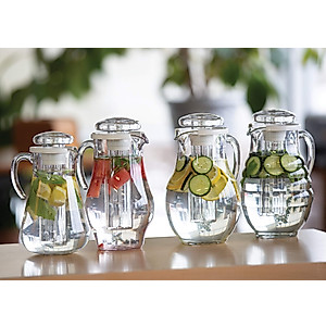 Service Ideas SWP33SB Pitcher, Acrylic, Smooth Body, 3.2 L