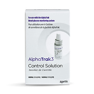 AlphaTrak 3 Control Solution for AT3 Blood Glucose Meter 2 Count 4mL Bottles