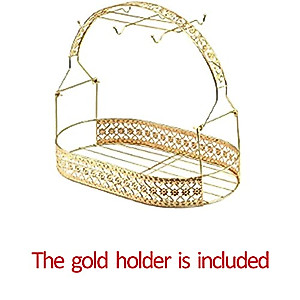 ufengke 15 Pieces Simple White English Ceramic Tea Sets,Tea Pot,Bone China Cups with Metal Holder Matching Spoons,Afternoon Tea Set Service Coffee Set