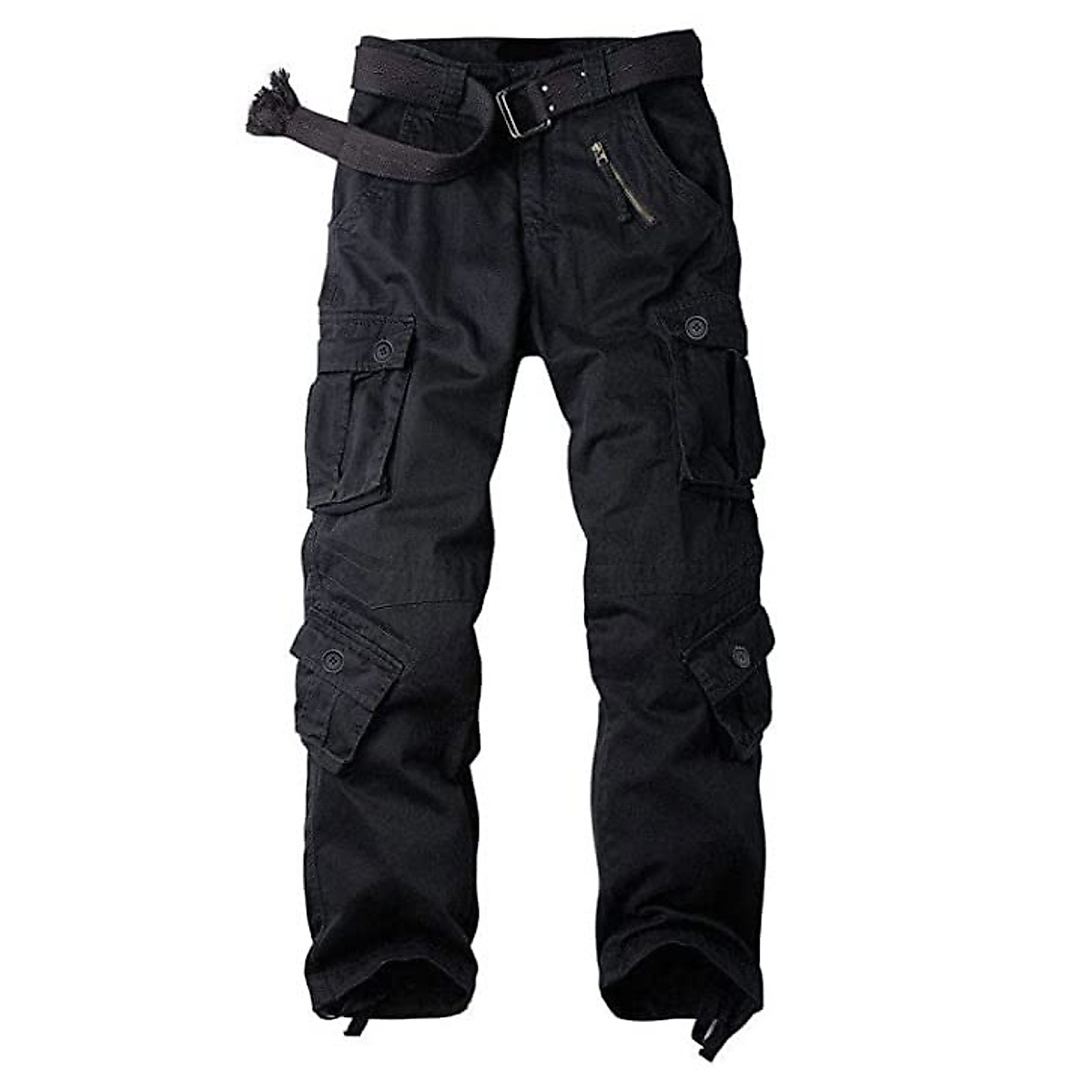 Skylinewears Women's Combat Cargo Tactical Work Trousers Wild 8 Pocket Casual Army Military Pant Black XL