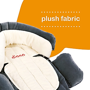 Diono Cuddle Soft Pack of 2 Baby Head Neck Body Support Pillows for Newborn Baby Super Soft Car Seat Insert Cushion, Perfect for Infant Car Seats, Convertible Car Seats, Strollers, Gray