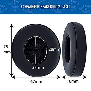 Dekoni Beats Solo 3 Wireless Headphones Earpad Replacement | Memory Foam Ear Pad Covers | Protein Leather