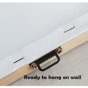 TutuBeer 5 Panel Bauhinia Chinese Redbud Purple Flower Plant Botany Picture Flower Artwork Oil Painting on Canvas Stretched and Framed Giclee Print Home Decoration Living Room Bedroom Wall Art Hanging