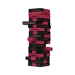 FOCO unisex adult NFL Team Logo Stackable Blocks Game, Team Color, 9-594 US