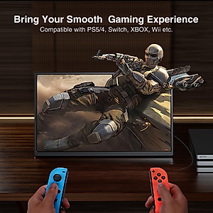 Miktver Portable Monitor, Full HD 13.3 Inch 1920X1080 Portable Monitor Laptop External USB-C Monitor Display for PC/Laptop/Phone/Mac/Xbox/PS4… (Inches, 13.3) (Inches, 18.5)