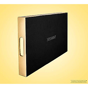 Home Redefined 18”x12” Rectangle Alligator Faux Leather Decorative Serving Tray with Handles, Gold