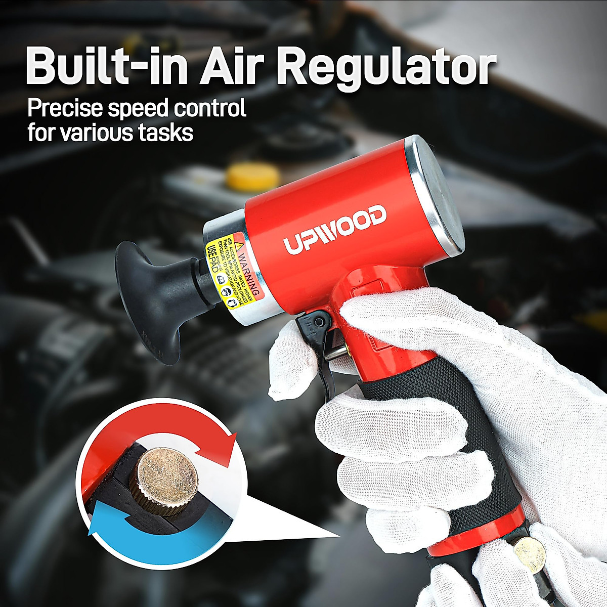 3inch Air Sander Angle Grinder with Roll Lock Wheel Set, Pneumatic Polishing Tool with 41pcs 3-inch sanding discs