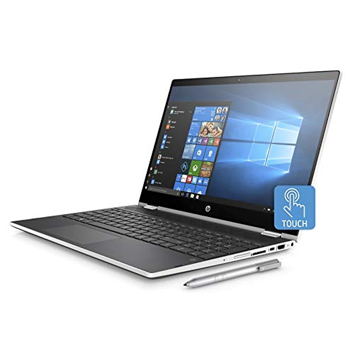 HP Best Performance 15.6" FHD Convertible Touschscreen 2-in-1 Laptop Core i3-8130U Up to 3.4GHz 20GB (4GB DDR4+16GB Optane) Memory 1TB HDD Digital Pen, Backlit Keyboard Windows 10