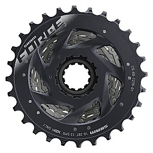 SRAM Force AXS XG-1270 Cassette - 12-Speed, 10-28t, Silver, For XDR Driver Body, D1