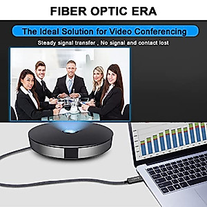 SOEYBAE USB C to HDMI Cable 30ft/10m, USB 3.1 Type C to 4K Fiber Optic HDMI Cable, Thunderbolt 3/4 Compatible, for MacBook Pro/Air 2020, iPad Pro 2021/2020, Surface Book 2, XPS