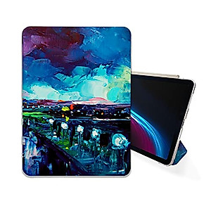 Cute Paris Eiffel Tower case Compatible with iPad Mini Air Pro 7.9 8.3 9.7 10.2 10.9 11 12.9 inch Pattern Cover New 2022 2021 Trifold Stand 3 4 5 6 7 8 9 Generation 260 (9.7" Air 1/2)