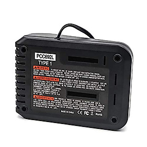 20V MAX Lithium Battery Quick Charger PCC692L Compatible with Porter-Cable 20V Battery PCC680L PCC685LP