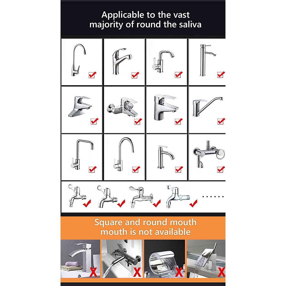 3Modes High Pressure Luxury Filtered Kitchen Water Faucet Aerator Home Pressure Water Diffuser Bubbler Water Saving Filter Shower Head Nozzle Tap Connector