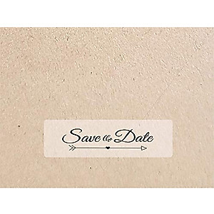 Save The Date Stickers Modern Labels for Wedding Engagement 160 labels, Envelope Seals (arrow)