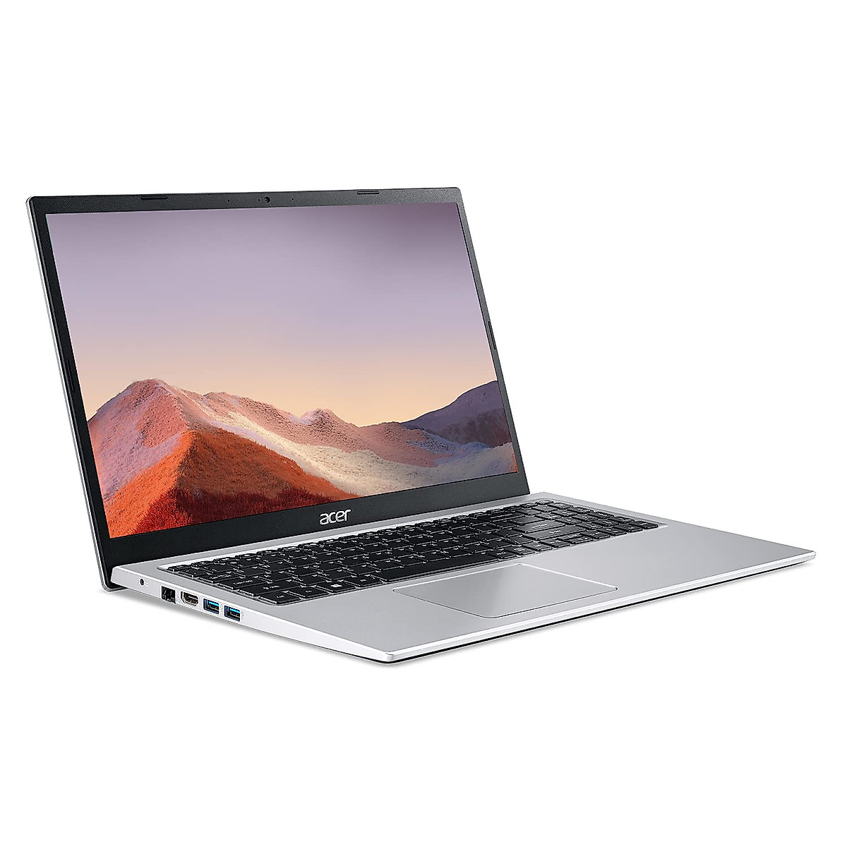 Acer Aspire 15.6-inch FHD Laptop, Intel Celeron Dual-Core N4500 Processor, 8GB RAM, 256GB SSD, Webcam, WiFi, HDMI, Bluetooth, Windows 10, Pure Silver (Renewed)